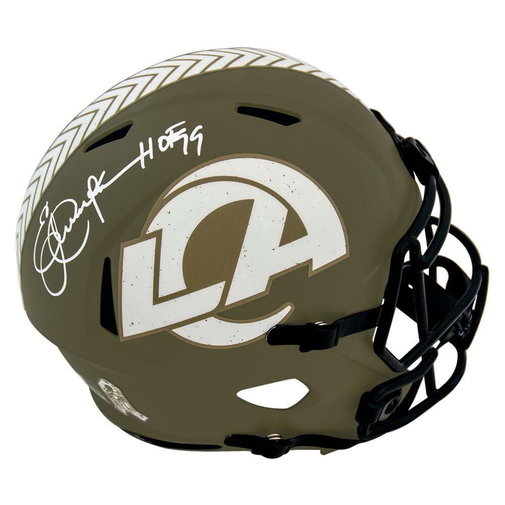Eric Dickerson Signed Rams Full-Size Salute to Service Alternate Speed ...
