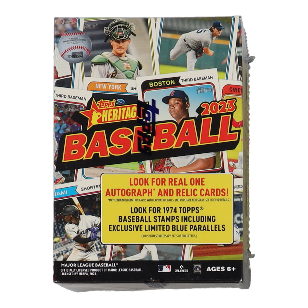 2023 Topps Heritage Baseball Blaster Box With (8) Packs | Pristine Auction