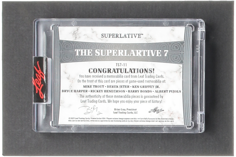 Derek Jeter / Bryce Harper / Barry Bonds / Mike Trout / Ken Griffey Jr ...