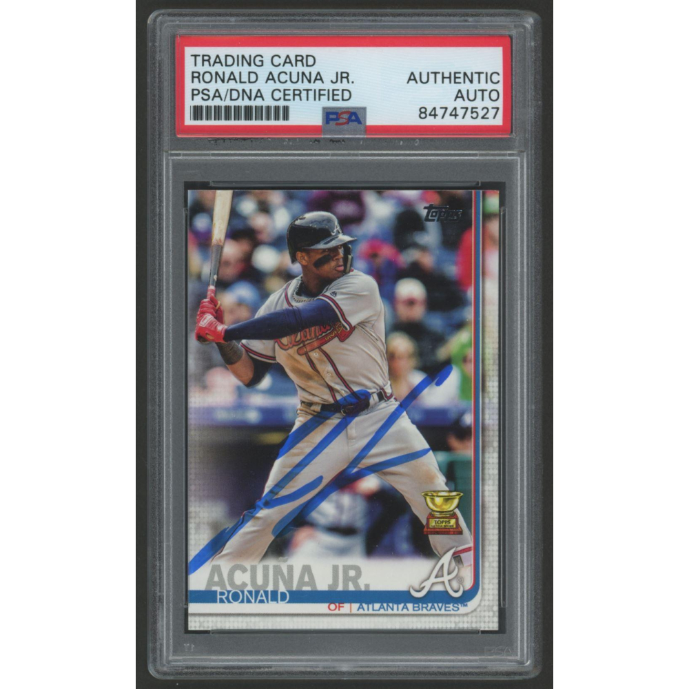 Ronald Acuna Jr. Signed 2019 Topps #1 (PSA) | Pristine Auction