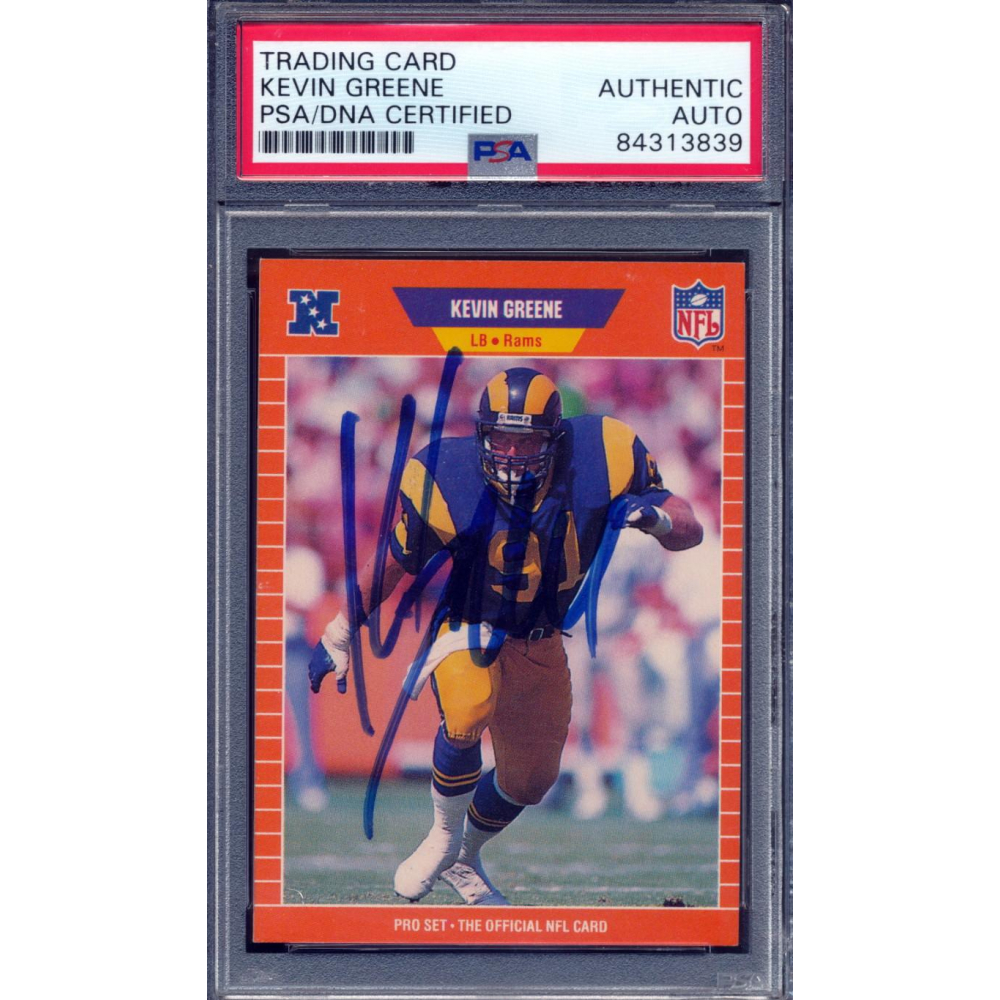 Kevin Greene Signed 1989 Pro Set #201 (PSA) | Pristine Auction