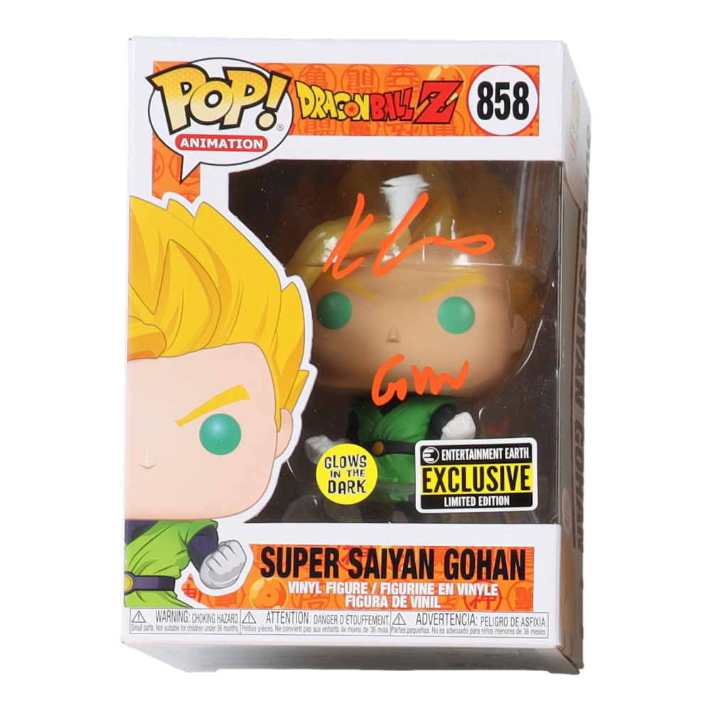 Kyle Hebert Signed "Dragon Ball Z" #858 Super Saiyan Gohan Funko Pop ...