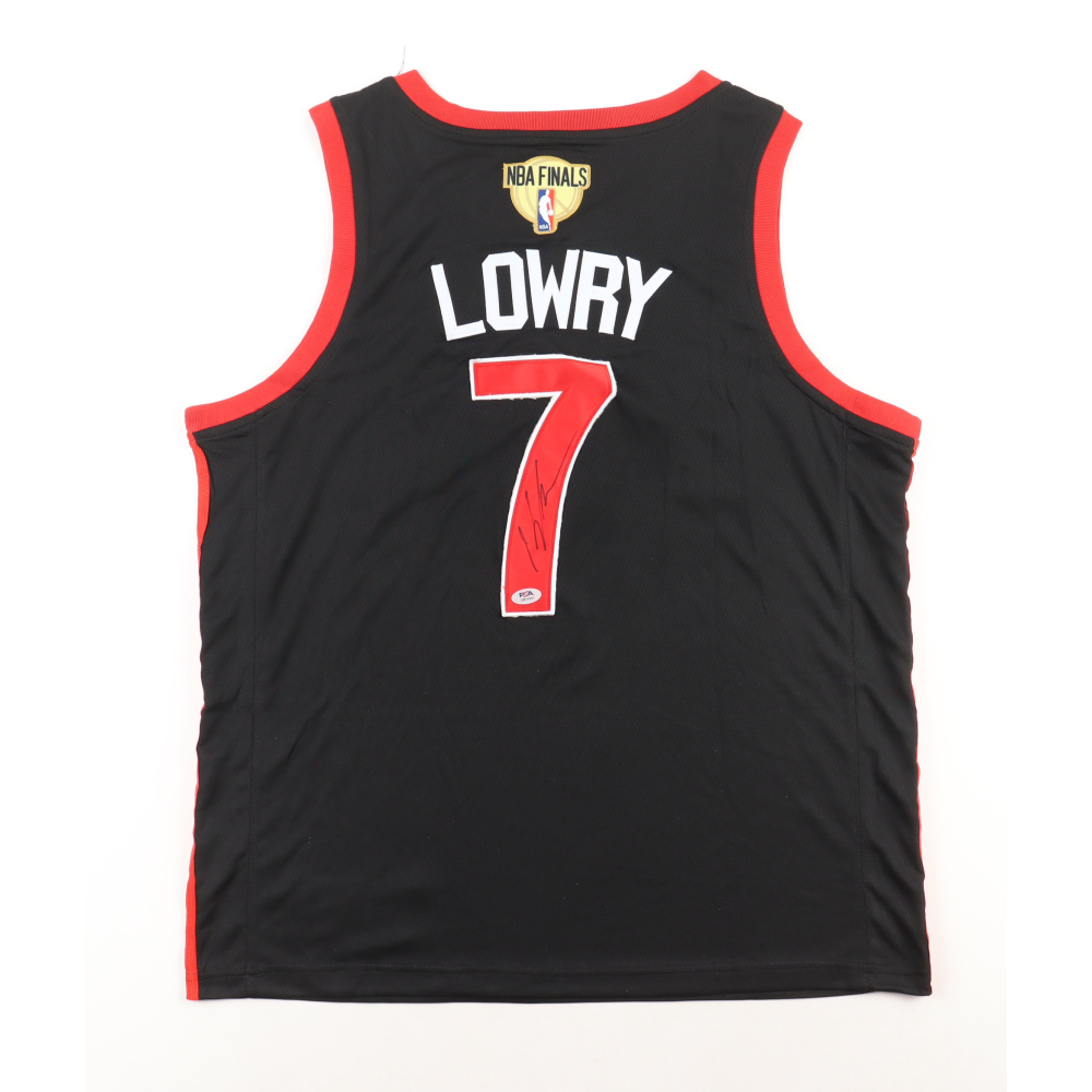 Kyle Lowry Signed Raptors Jersey With NBA Finals Patch (PSA) | Pristine ...