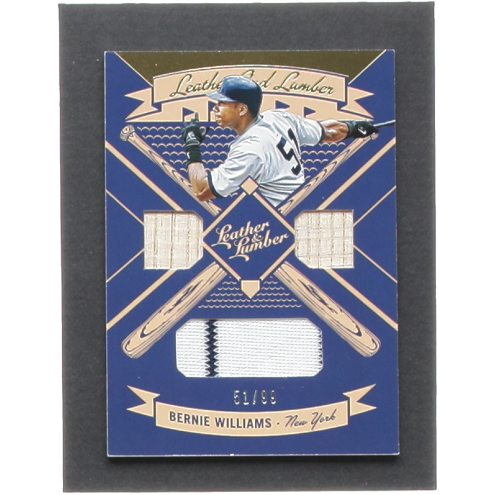 Bernie Williams 2019 Panini Leather and Lumber Leather and Lumber ...