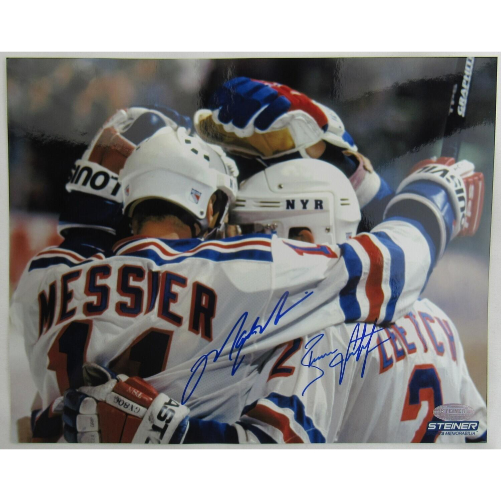 Mark Messier & Brian Leetch Signed 8x10 Photo (Steiner) | Pristine Auction