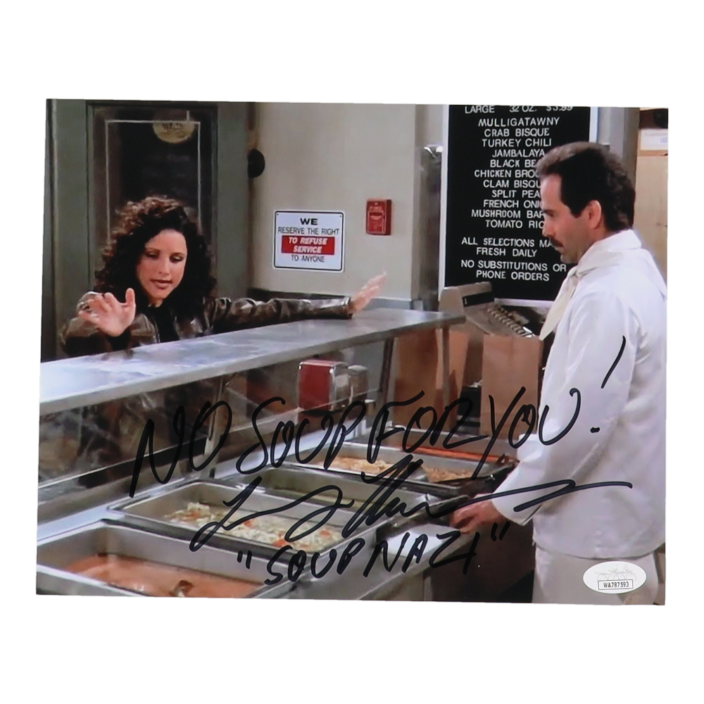 Larry Thomas Signed "Seinfeld" 8x10 Photo Inscribed "No Soup for You ...