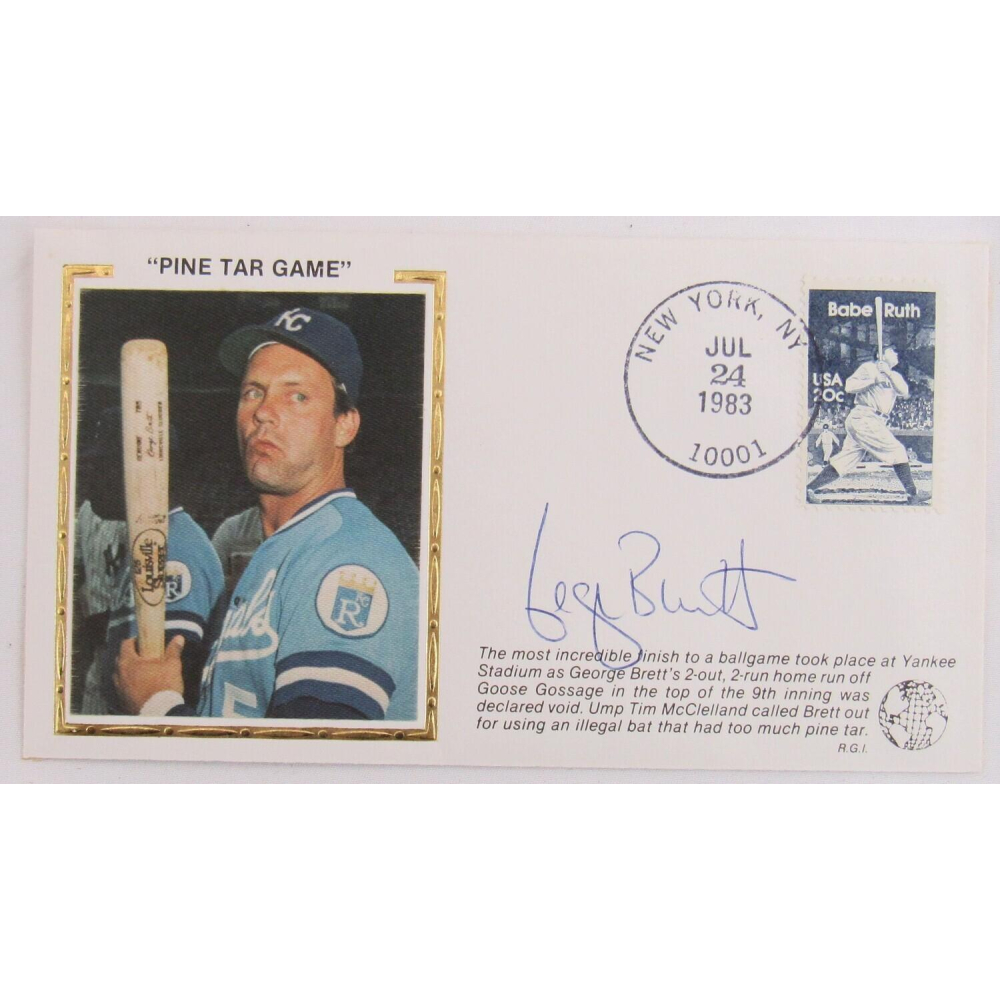 George Brett Signed Pine Tar Game Envelope (JSA) | Pristine Auction