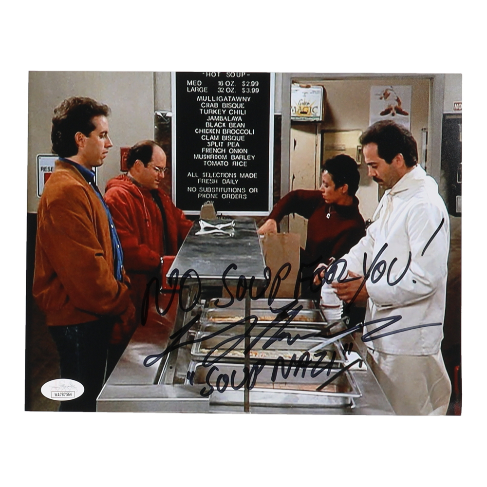 Larry Thomas Signed "Seinfeld" 8x10 Photo Inscribed "No Soup for You ...