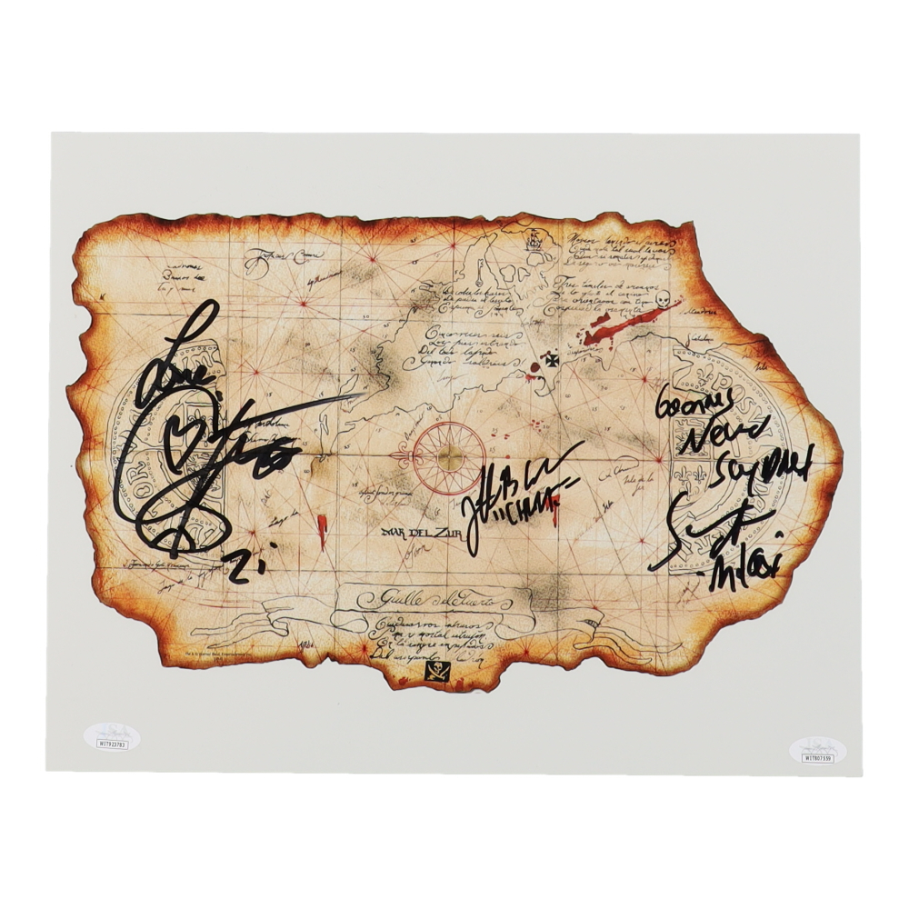 Sean Astin, Corey Feldman & Jeff Cohen Signed "The Goonies" 11x14 ...
