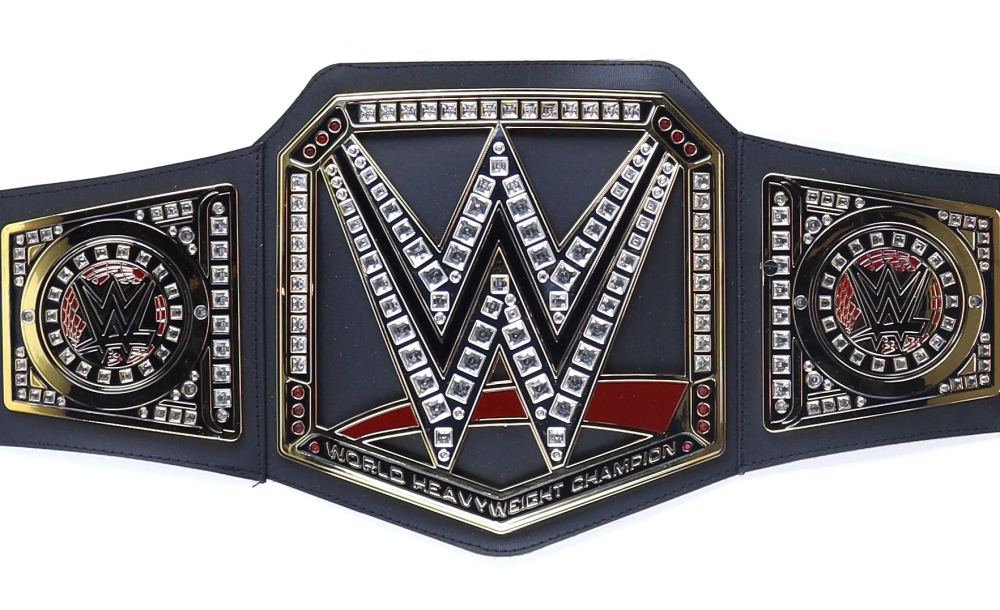 WWE Replica Heavyweight Championship Belt Signed By (4) with Ricky ...