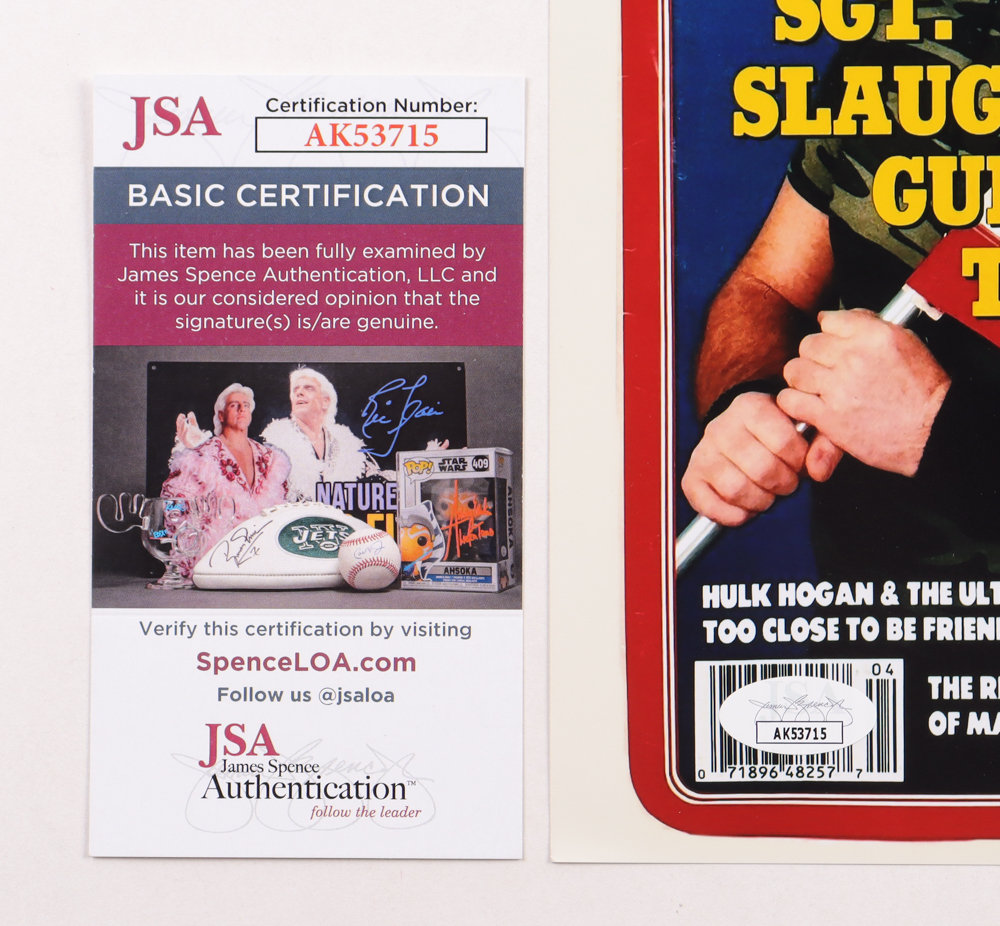 Sgt. Slaughter Signed "Pro Wrestling Illustrated" 8x10 Photo (JSA ...