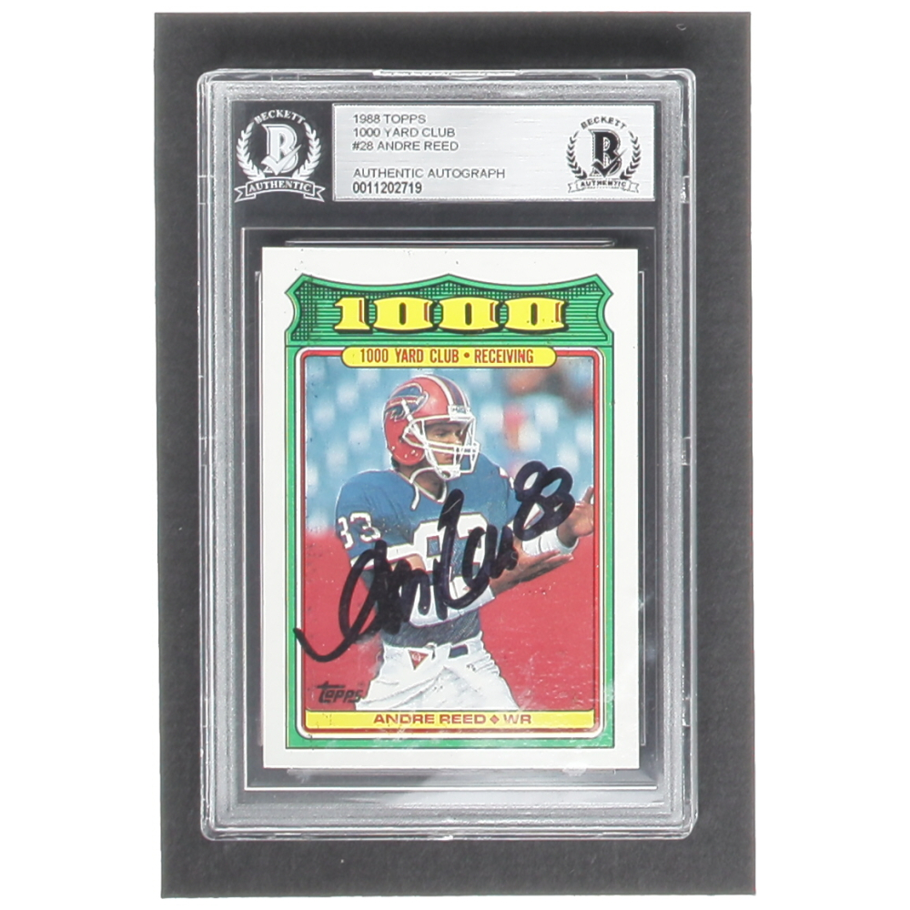 Andre Reed Signed 1988 Topps 1000 Yard Club #28 (BGS) | Pristine Auction