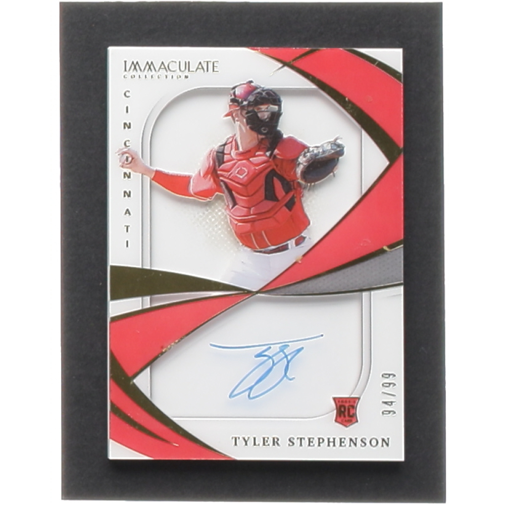 Tyler Stephenson 2021 Immaculate Collection Shadowbox Signatures #6 #94 ...