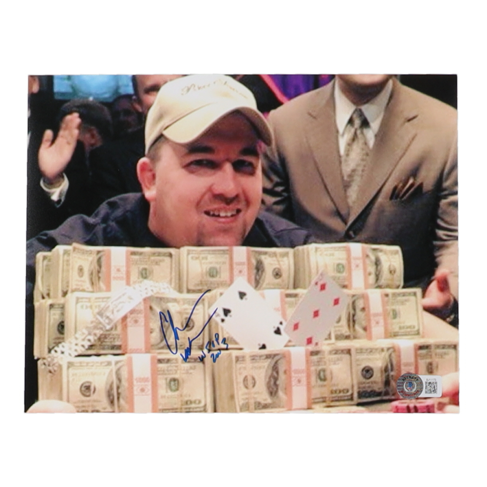 Chris Moneymaker Signed World Series of Poker 8x10 Photo Inscribed ...