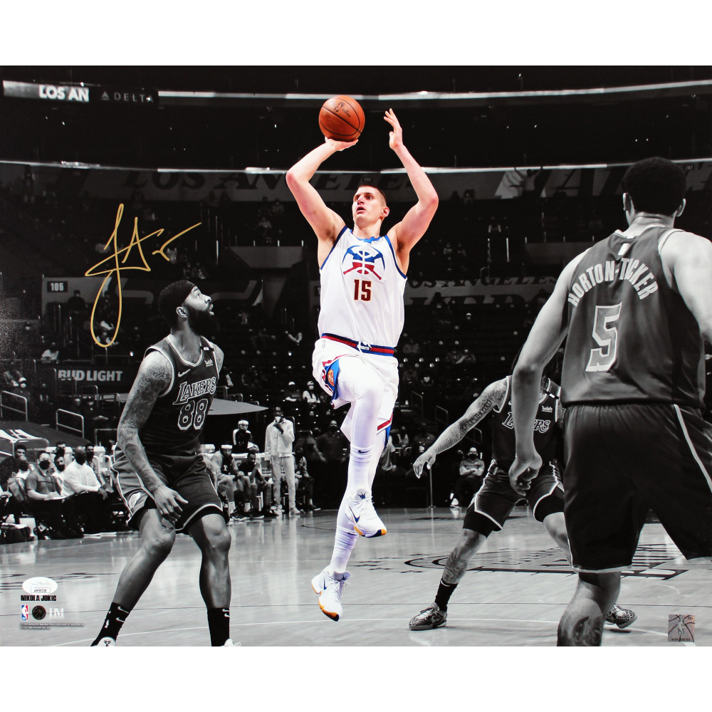 Nikola Jokic Signed Nuggets 16x20 Photo (JSA) | Pristine Auction
