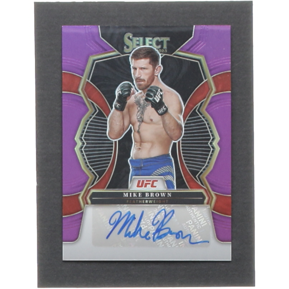Mike Brown 2023 Select UFC Signatures Prizms Purple #SGMBR #45/49 ...