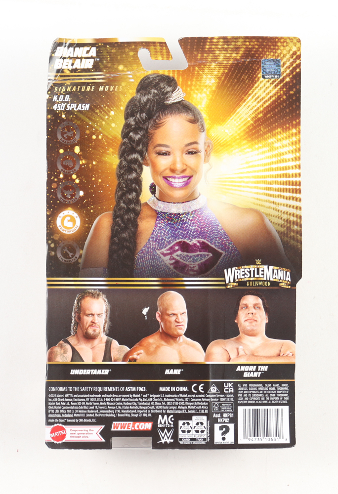 Bianca Belair Signed WWE Wrestlemania 39 Mattel Action Figure (Beckett) | Pristine Auction
