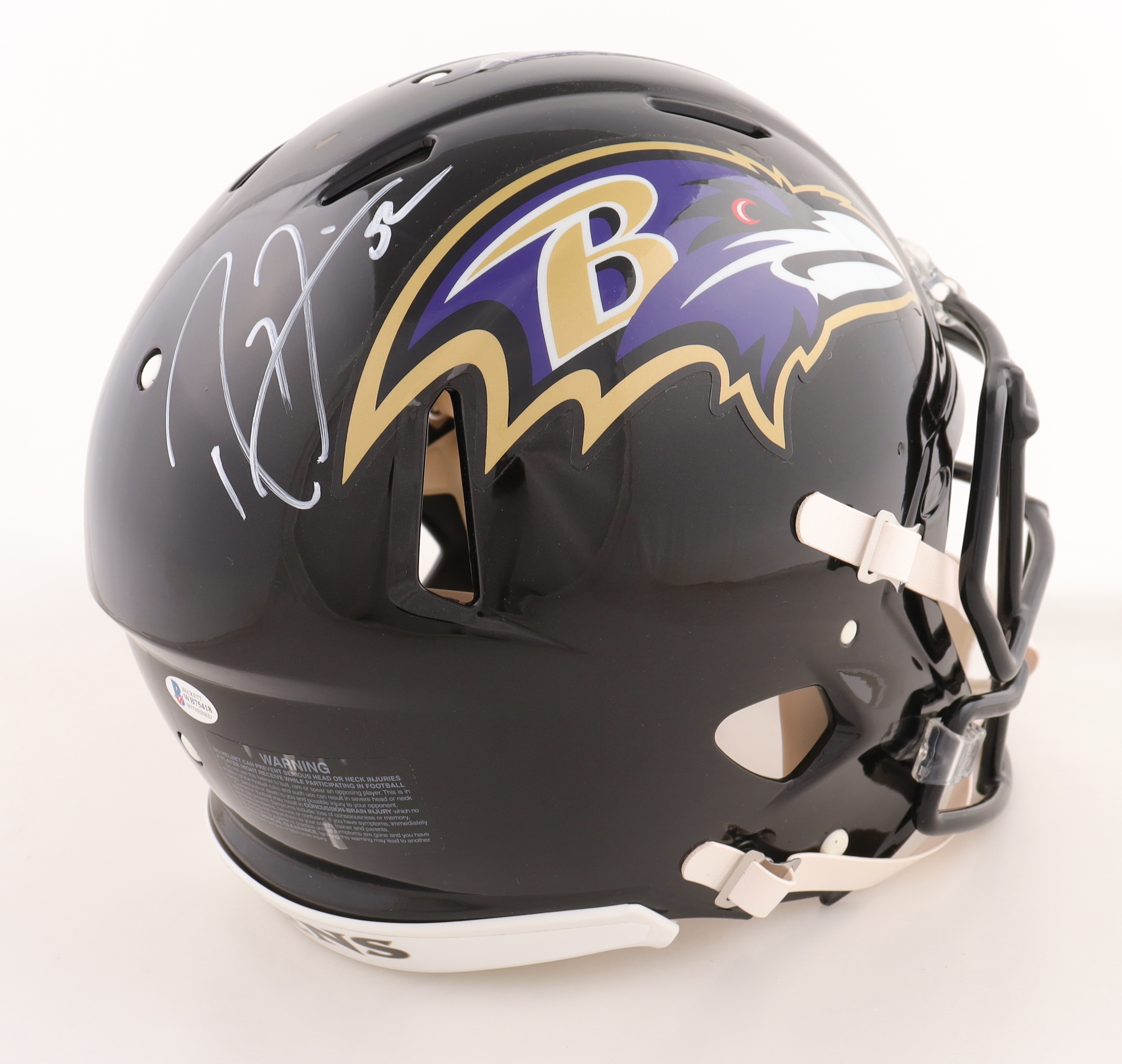 Ray Lewis Signed Ravens Full-Size Authentic On-Field Speed Helmet ...