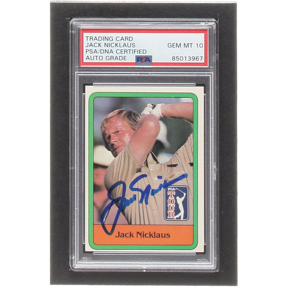 Jack Nicklaus Signed 1981 Donruss #13 RC (PSA | Autograph Graded 10 ...