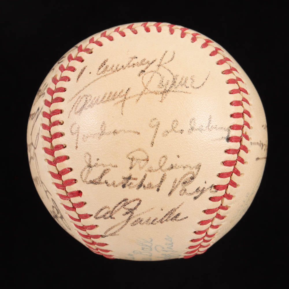 Satchel Paige Signed 1952 St. Louis Browns OAL Baseball with (21 ...