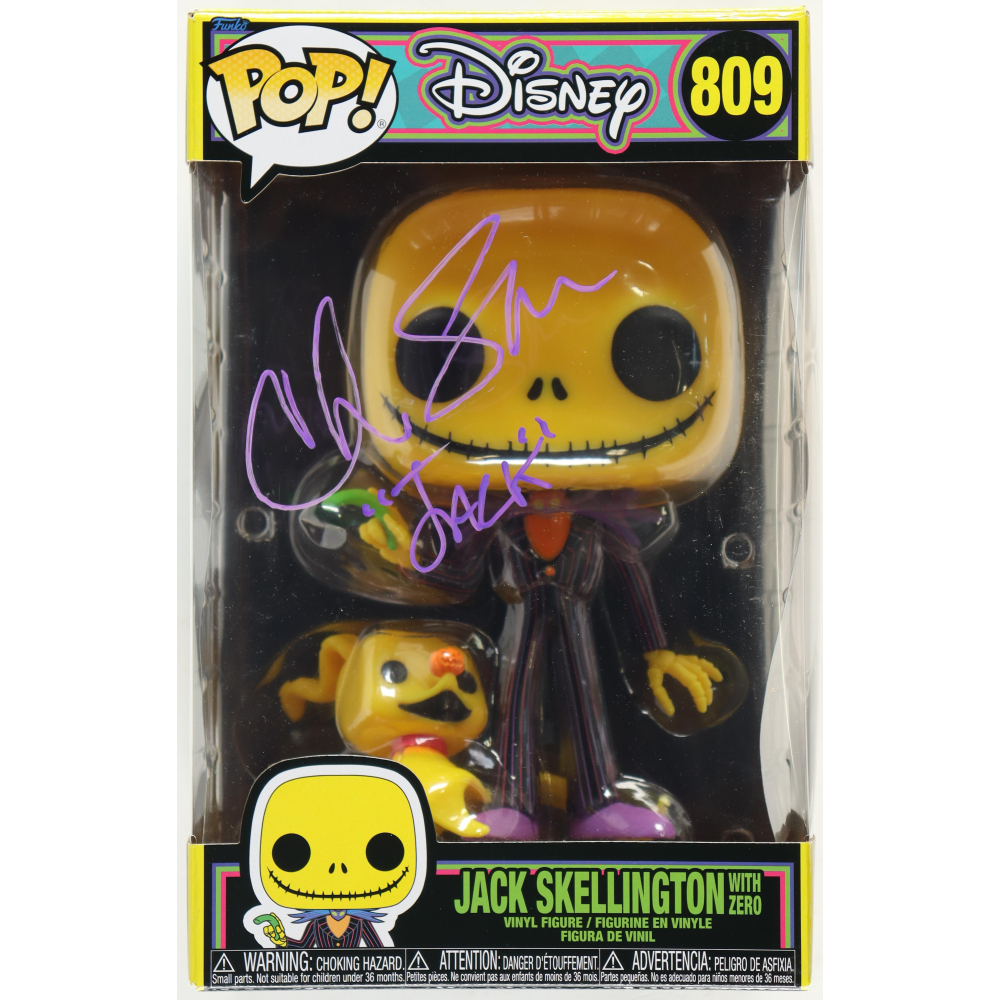 Chris Sarandon Signed Jack Skellington With Zero JUMBO 10" Funko Pop ...
