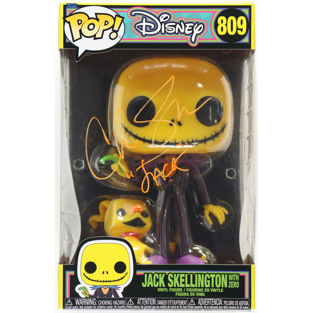 Chris Sarandon Signed Jack Skellington With Zero JUMBO 10" Funko Pop ...
