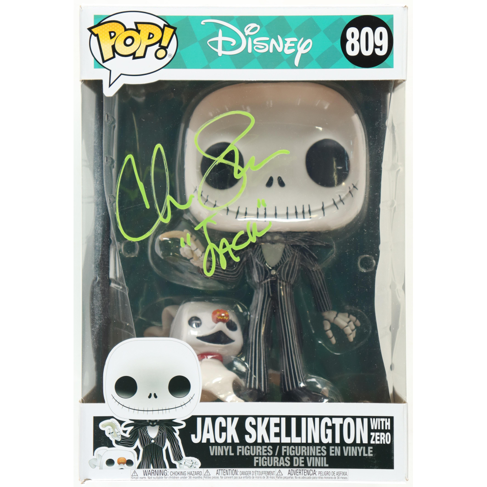 Chris Sarandon Signed Jack Skellington With Zero JUMBO 10" Funko Pop ...