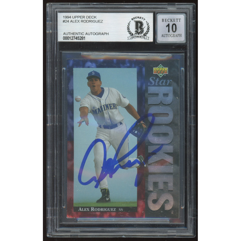 Alex Rodriguez 1994 Upper Deck #24 RC (BGS | Auto 10) | Pristine Auction