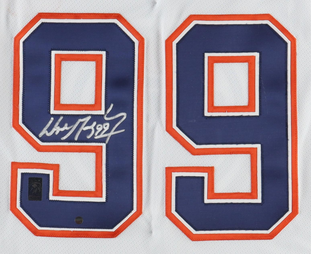 Wayne Gretzky Signed Oilers Custom Framed Jersey Display (Steiner ...