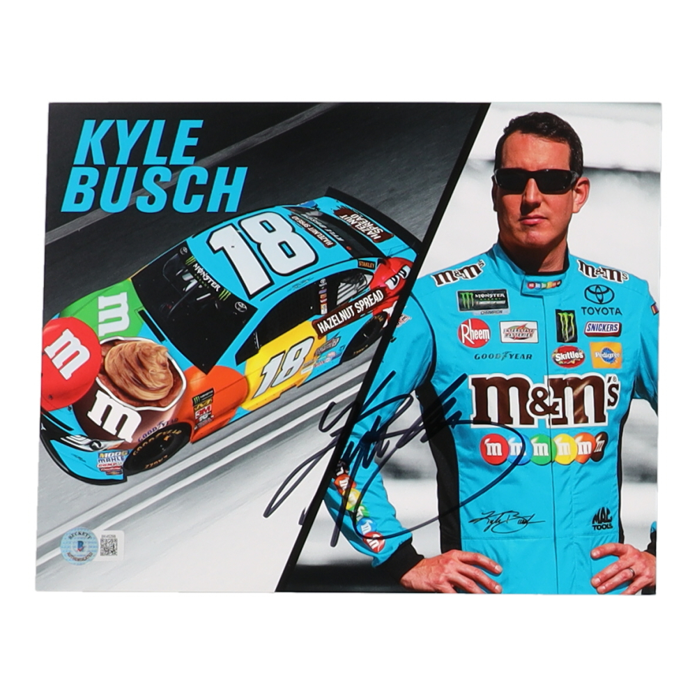 Kyle Busch Signed NASCAR 8x10 Photo (Beckett) | Pristine Auction