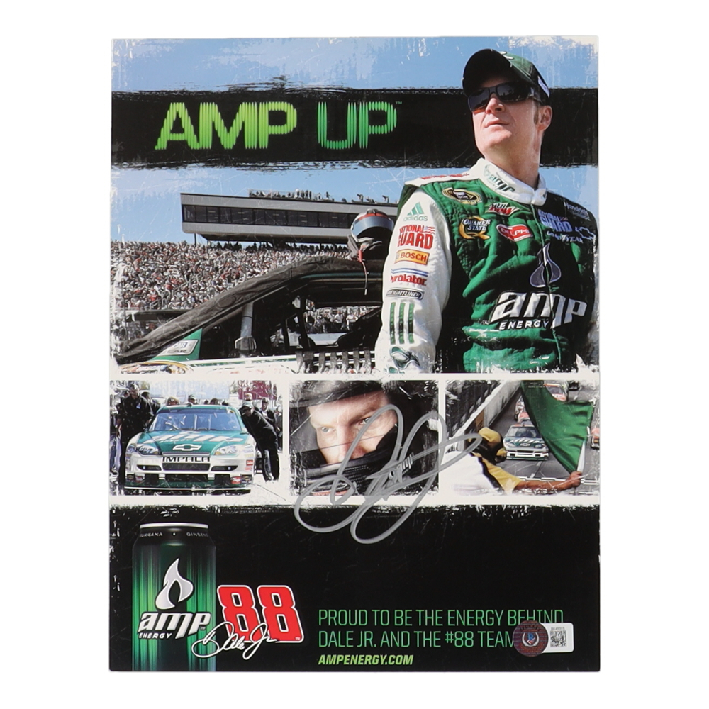 Dale Earnhardt Jr. Signed NASCAR 8x10 Flyer (Beckett) | Pristine Auction