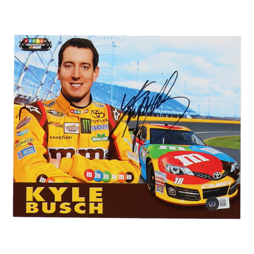 Kyle Busch Signed NASCAR 8x10 Photo (Beckett) | Pristine Auction