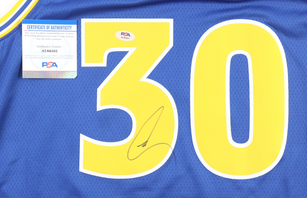 Stephen Curry Signed Official Nike Warriors Jersey (PSA) | Pristine Auction