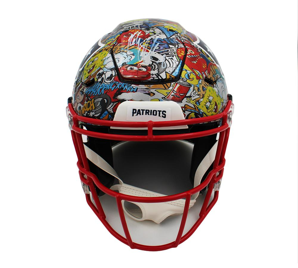 Rob Gronkowski Signed Patriots Full-Size Authentic On-Field Custom ...