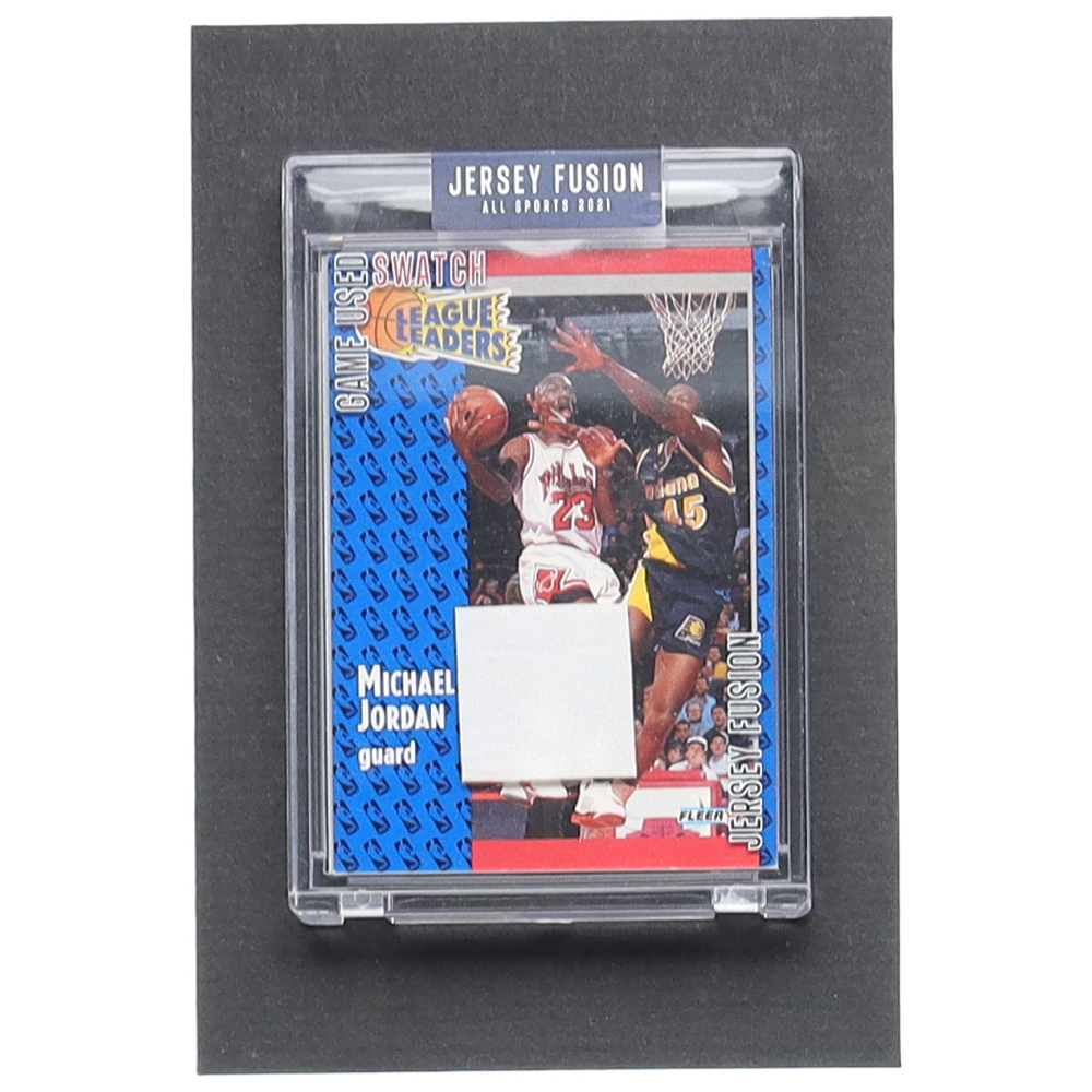Michael Jordan 2021 Jersey Fusion Game Used Swatch #MJ96 | Pristine Auction