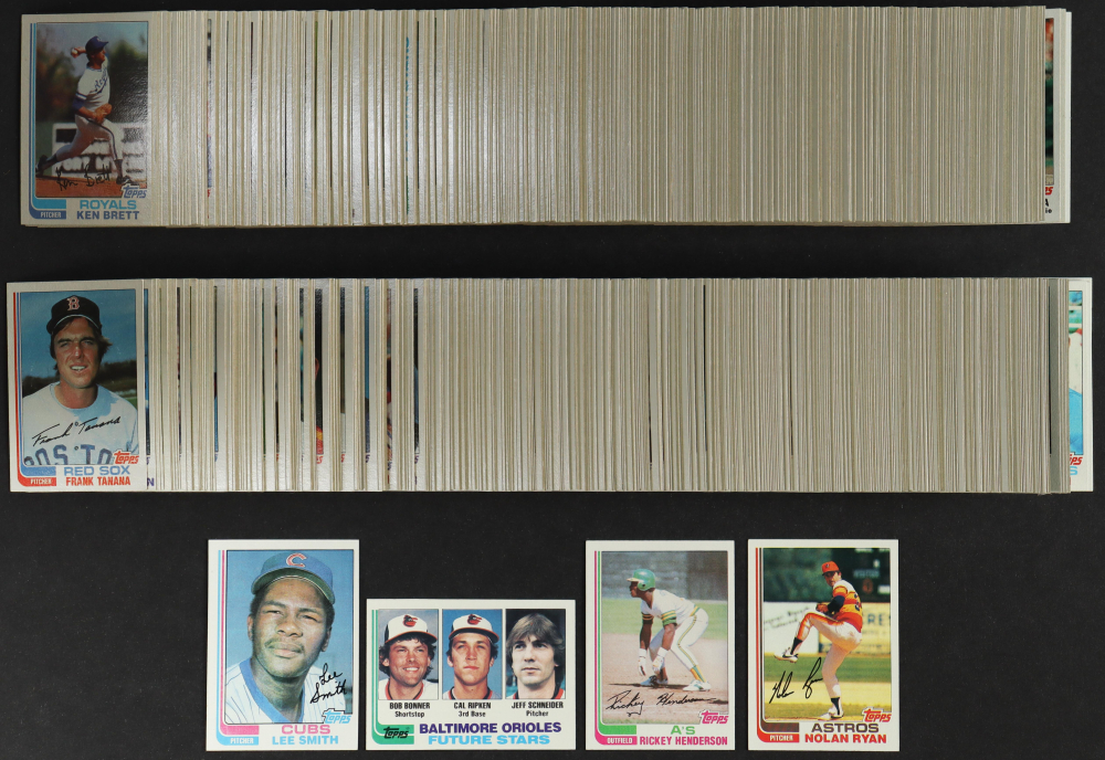 1982 Topps Baseball Complete Set Of (792) Cards With Bob Bonner Rc 