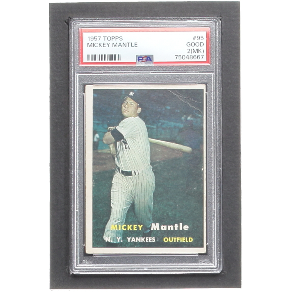 Mickey Mantle 1957 Topps #95 (PSA 2) (MK) | Pristine Auction