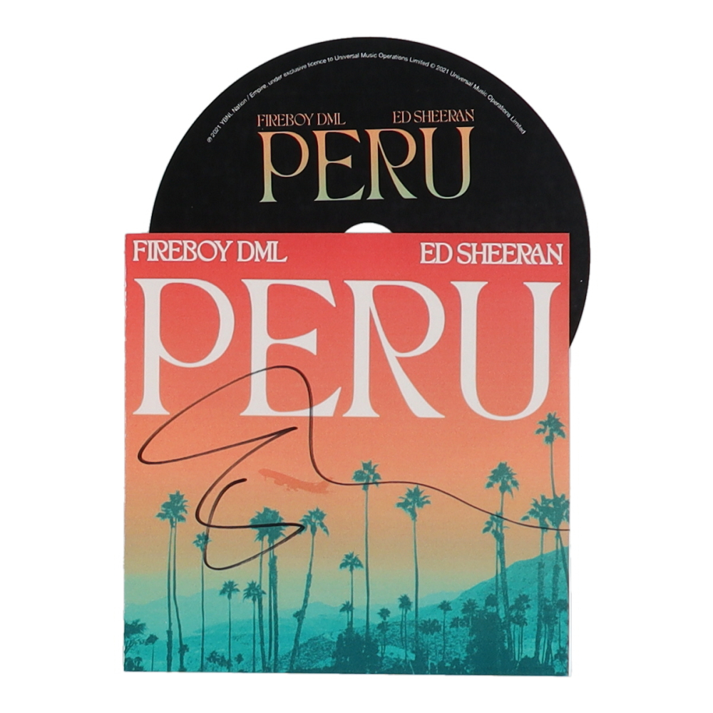 Ed Sheeran Signed "Peru" CD Cover Insert With Disc (Beckett) | Pristine ...