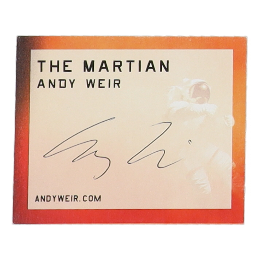 Andy Weir Signed "The Martian" Cut (Beckett) | Pristine Auction