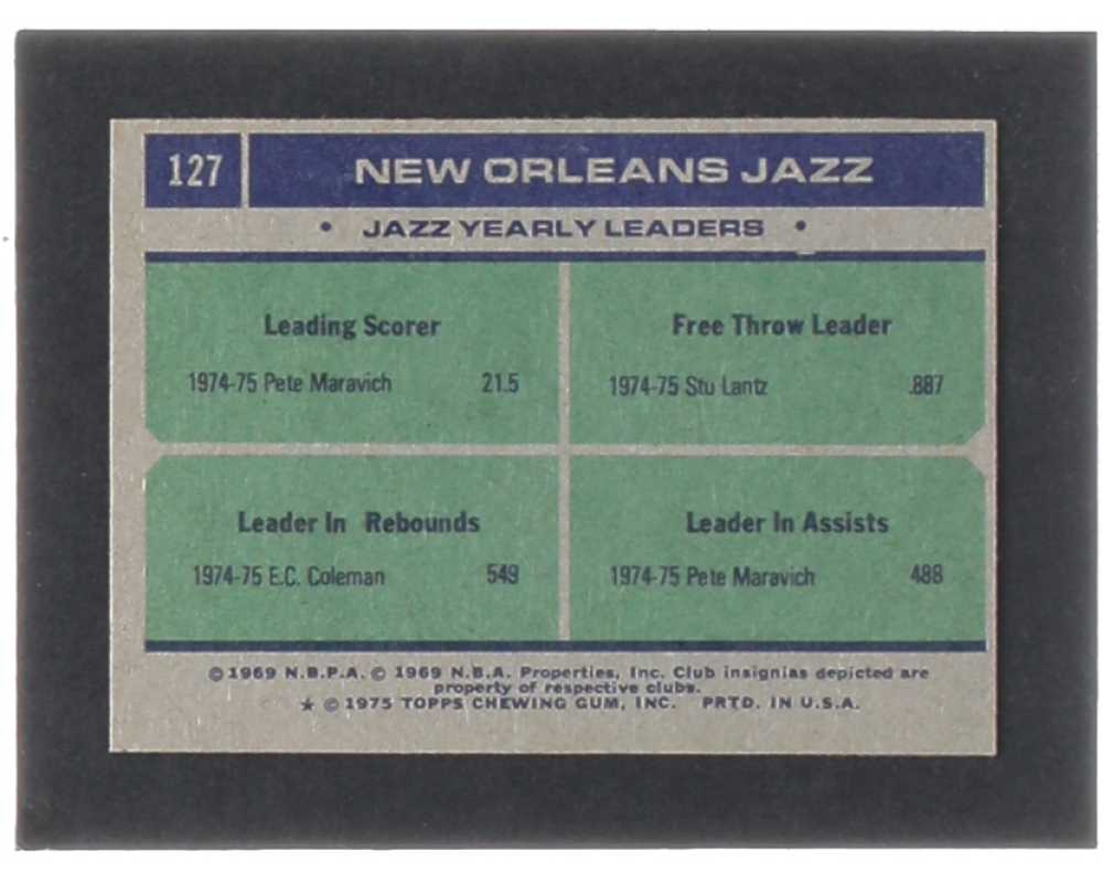 Stu Lantz / E. C. Coleman / Pete Maravich 1975-76 Topps #127 TL ...