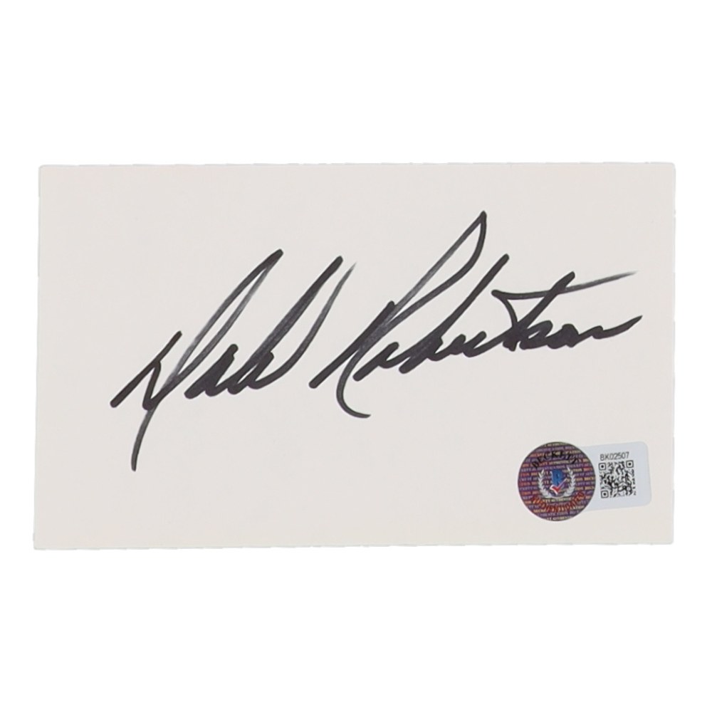 Dale Robertson Signed 3x5 Cut (Beckett) | Pristine Auction