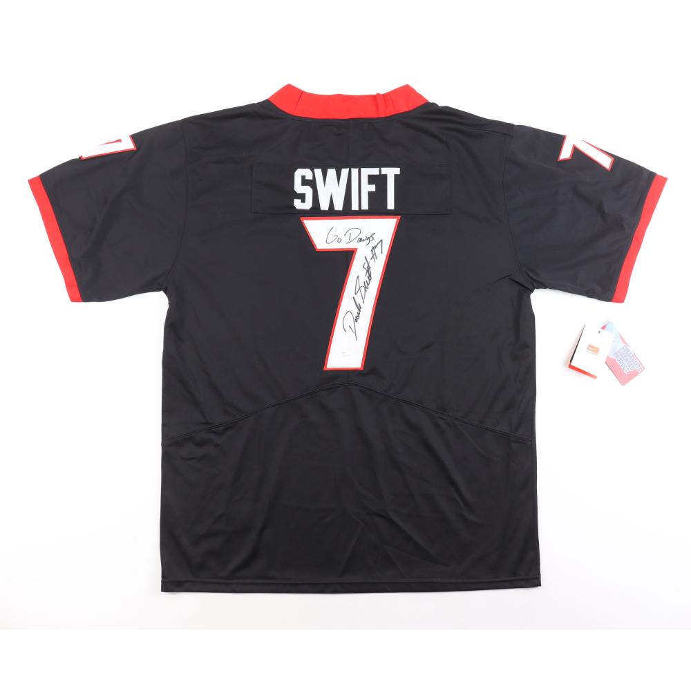 D'Andre Swift Signed Bulldogs Jersey Inscribed "Go Dawgs" (JSA ...
