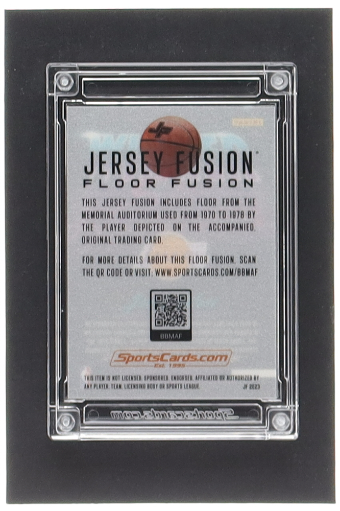 Jerry West 2023 Jersey Fusion Floor Fusion Triple Game Used Floor # ...