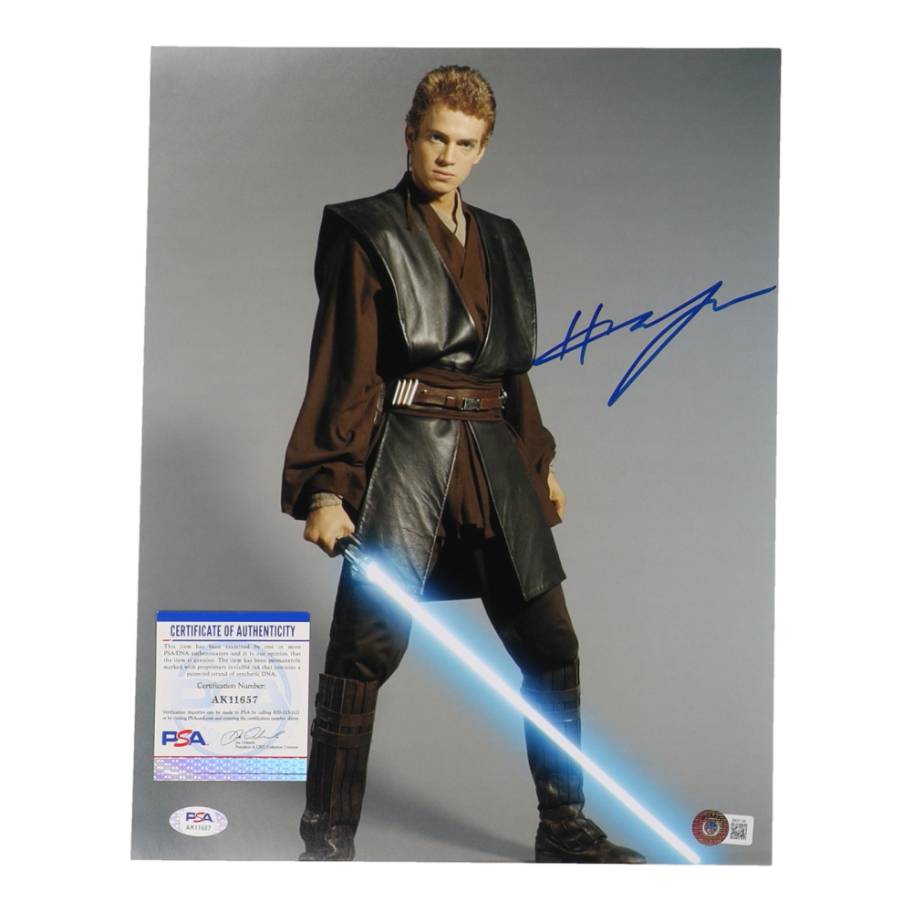 Hayden Christensen Signed "Star Wars" 11x14 Photo (PSA & Beckett ...