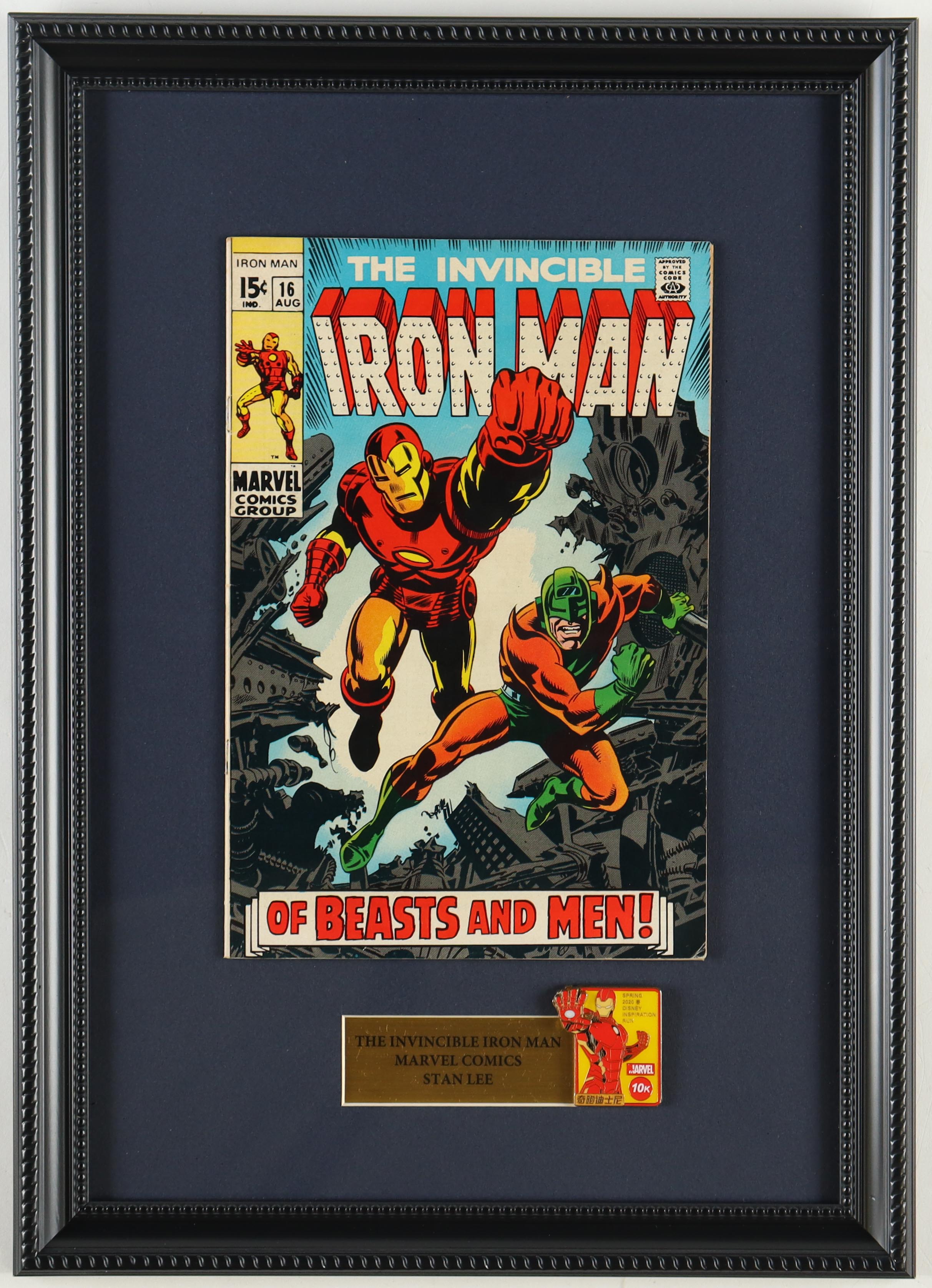 Vintage 1969 "Iron Man" Issue #16 Marvel Custom Framed Comic Book ...