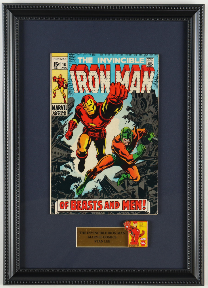 Vintage 1969 "Iron Man" Issue #16 Marvel Custom Framed Comic Book ...