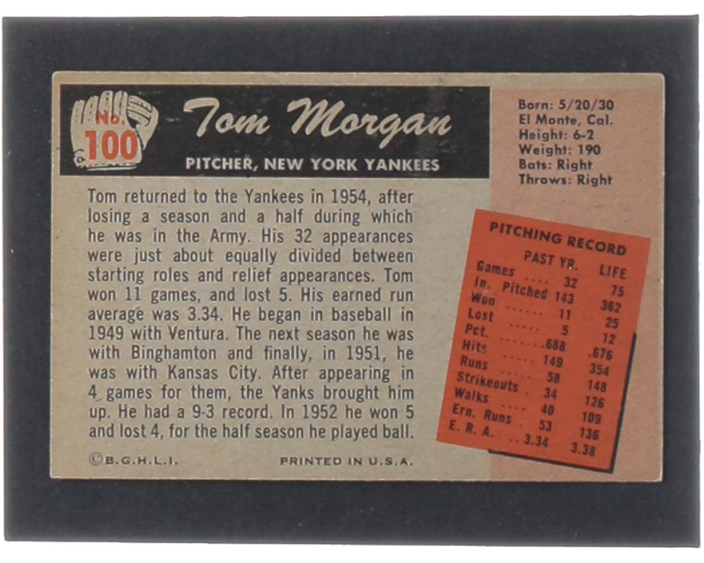 Tom Morgan 1955 Bowman #100 | Pristine Auction
