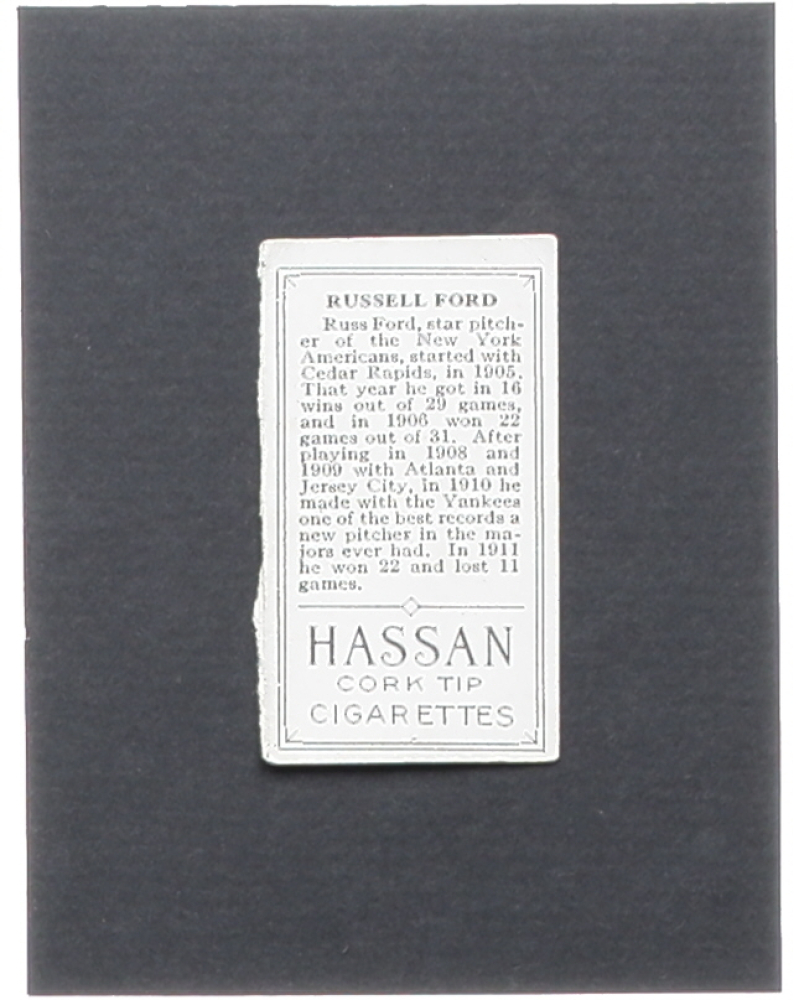 Russell Ford 1911 T205 Gold Border #68 / Dark Cap | Pristine Auction