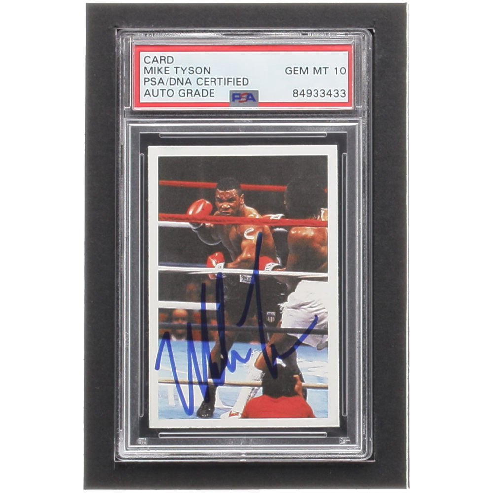Mike Tyson Signed 1987 A Question of Sport UK #224 (PSA | Autograph ...