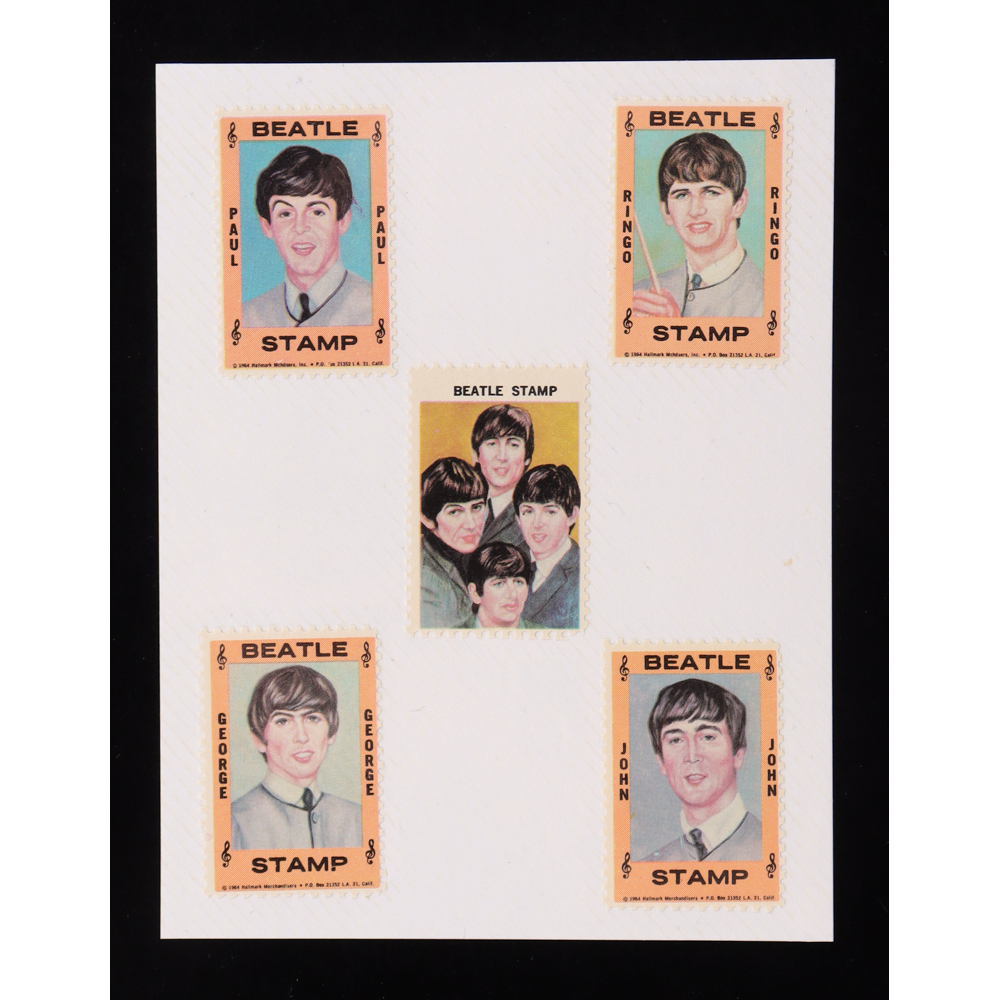 The Beatles 1964 Hallmark Set of (5) Stamps | Pristine Auction